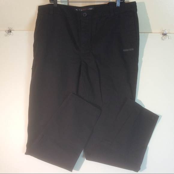Puma | Pants | New Puma Marathon Black 0 Cotton Front Zip Hidden Side ...